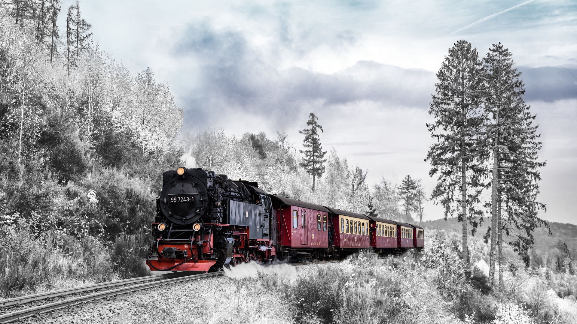 Winter Train 1920x1080 Wallpapers - Wallpaper Cave