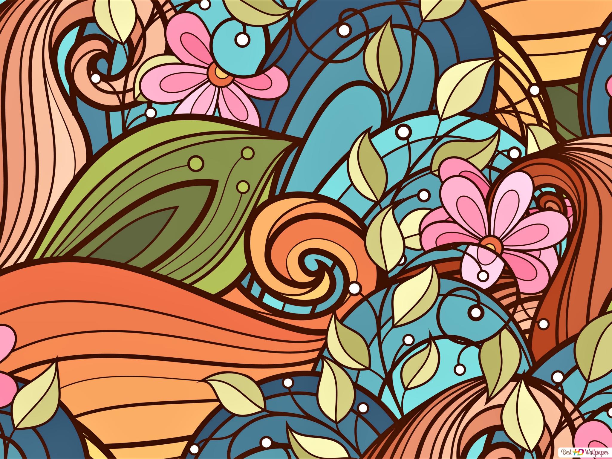 Colorful Flowers Art Wallpapers - Wallpaper Cave