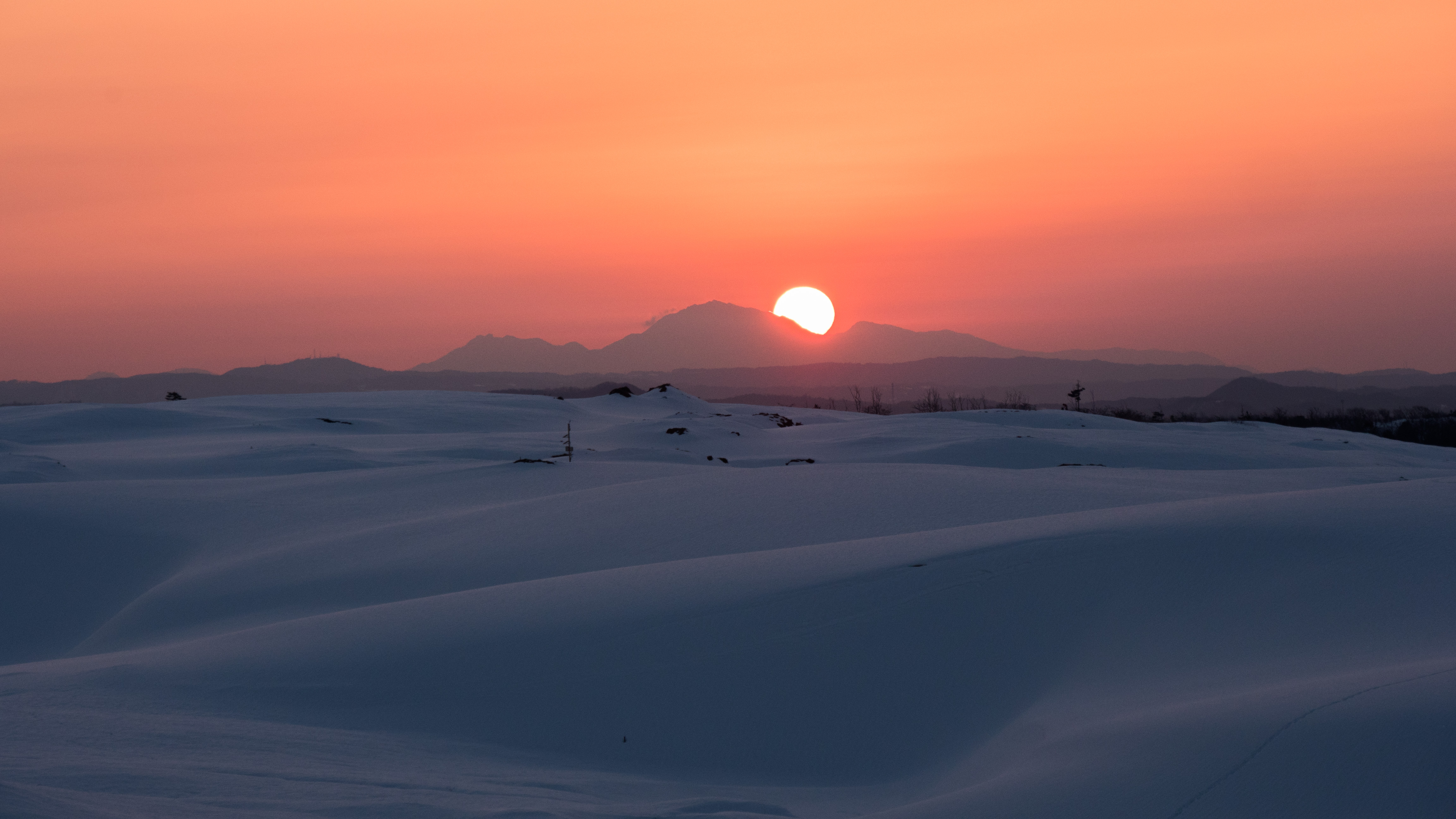 Winter Sunset 4k Wallpapers - Wallpaper Cave