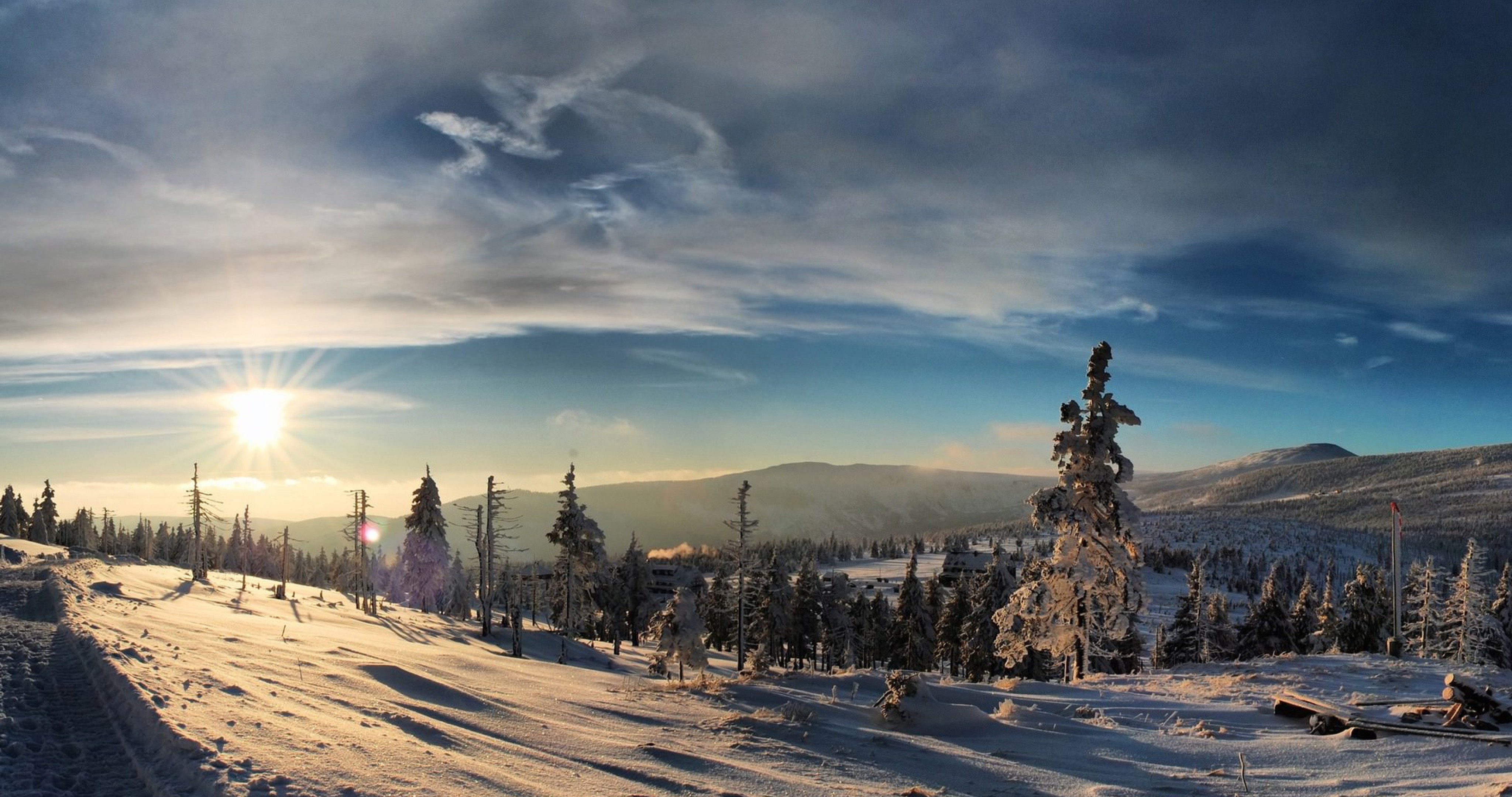 Winter Sunset 4k Wallpapers - Wallpaper Cave