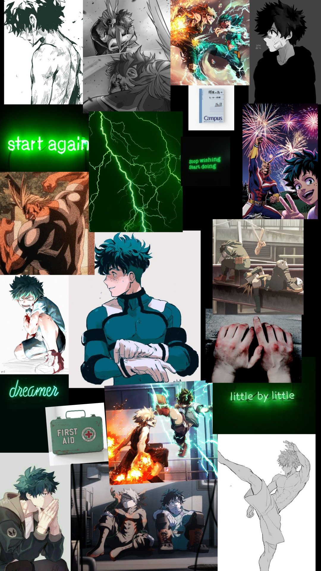 Deku Collage Wallpapers - Wallpaper Cave