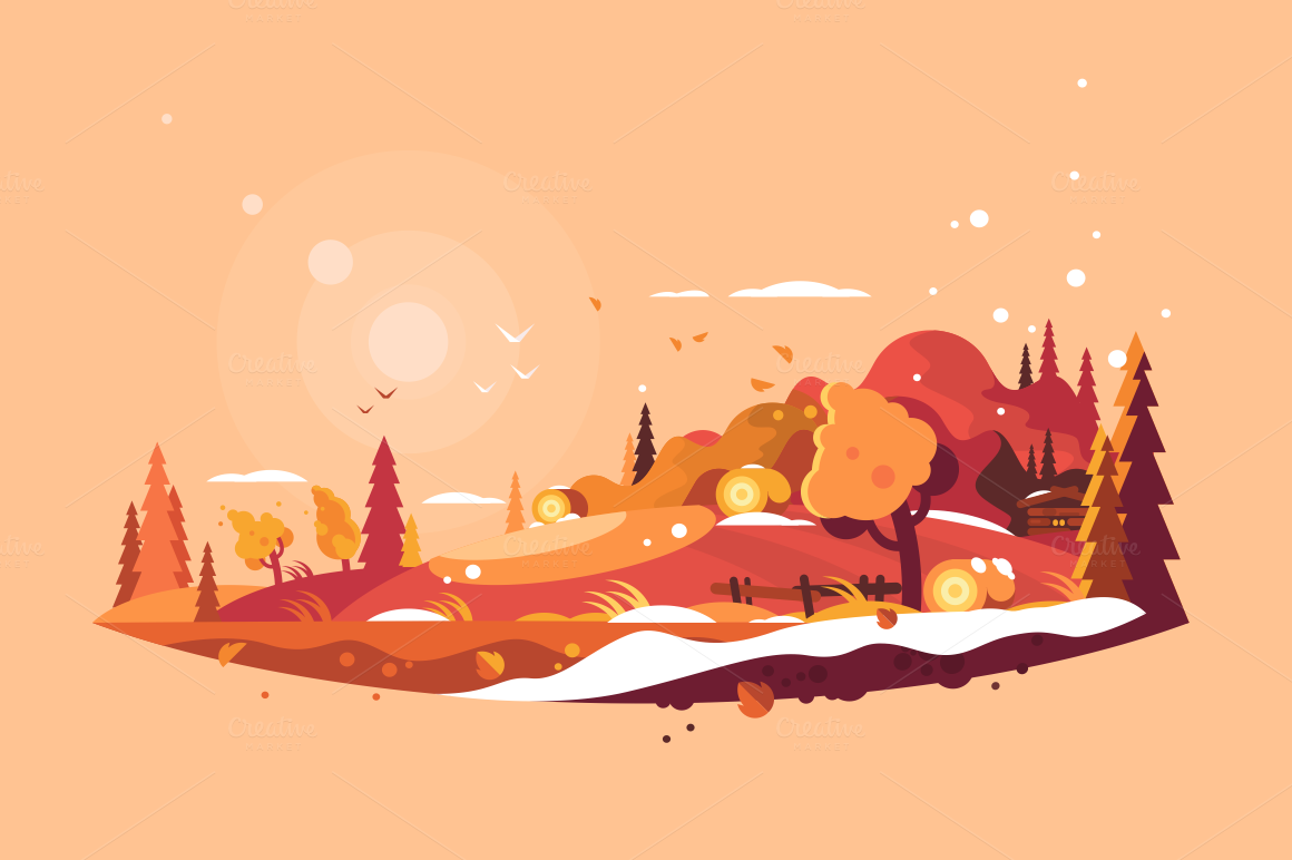 Autumn Vector Wallpapers - Wallpaper Cave