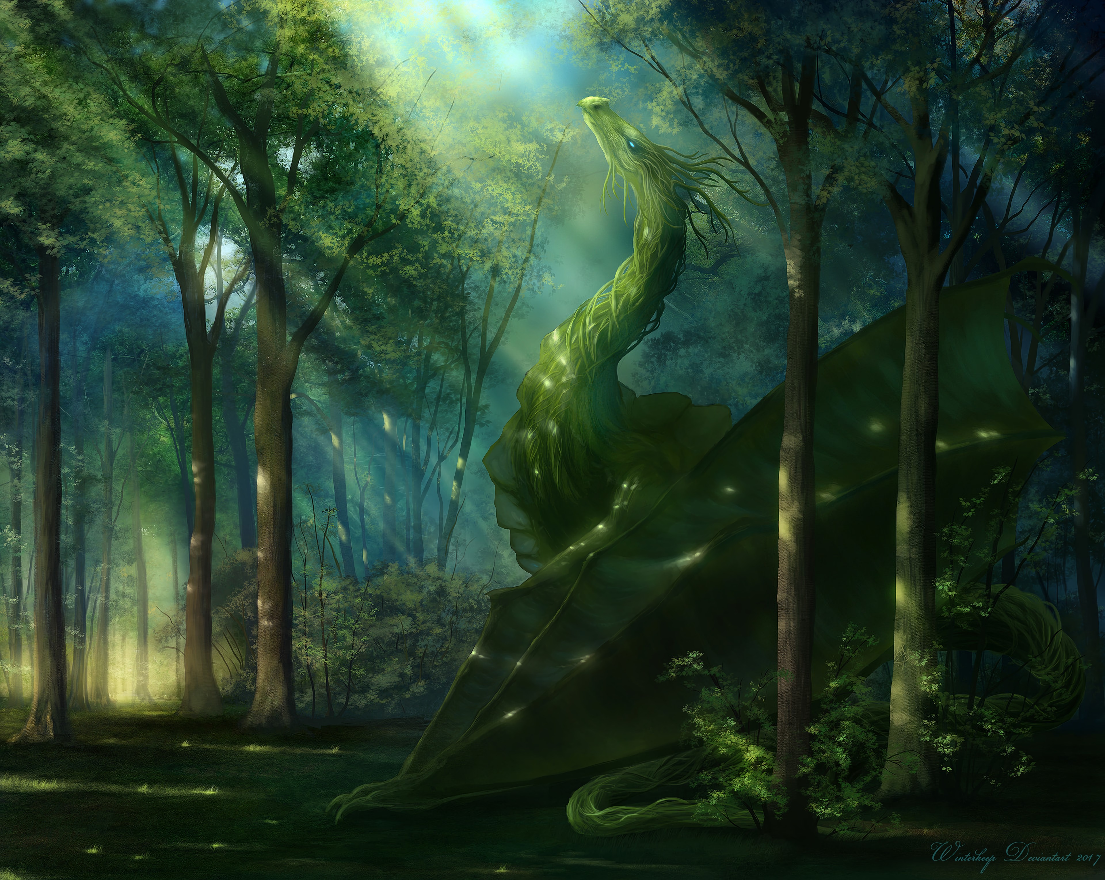 Forest Dragon Wallpapers - Wallpaper Cave