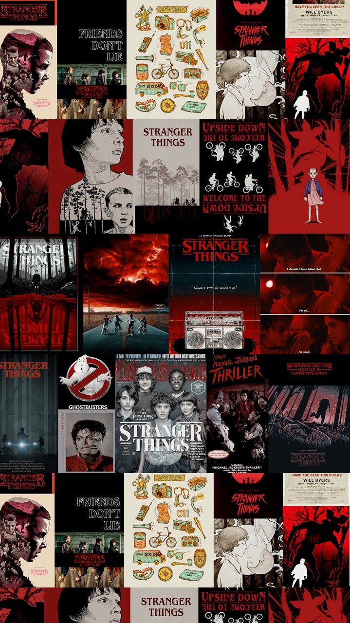 Stranger Things Collage Wallpapers - Wallpaper Cave