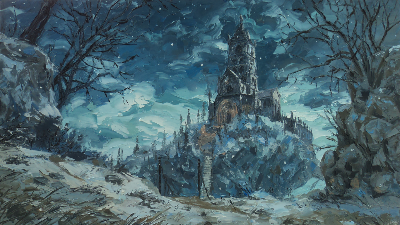 Winter Fantasy Castle Wallpapers - Wallpaper Cave