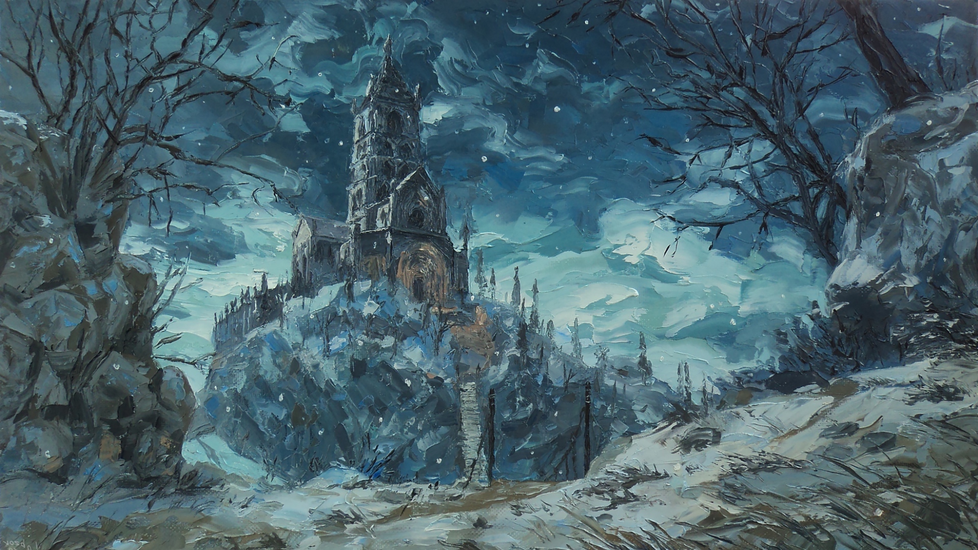 Winter Fantasy Castle Wallpapers - Wallpaper Cave