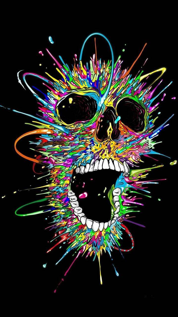 Rainbow Skull Wallpapers - Wallpaper Cave