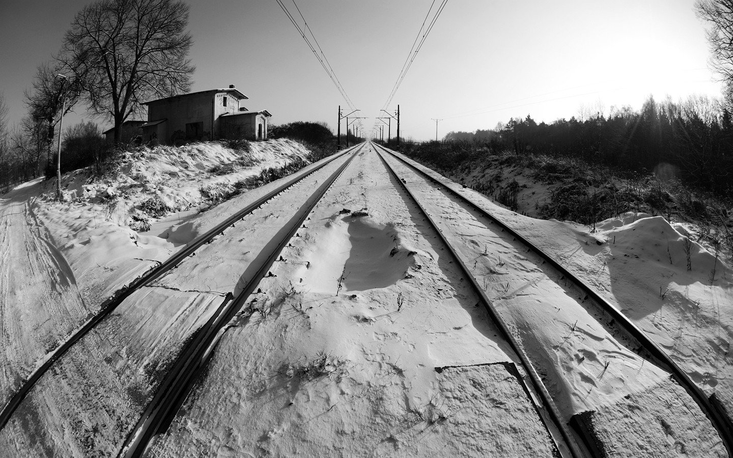 Train Tracks Winter Wallpapers - Wallpaper Cave