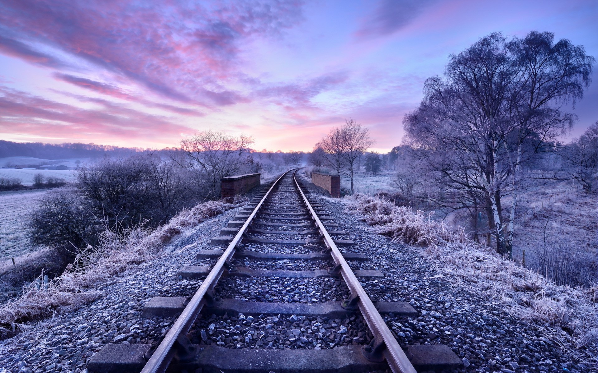 Train Tracks Winter Wallpapers - Wallpaper Cave