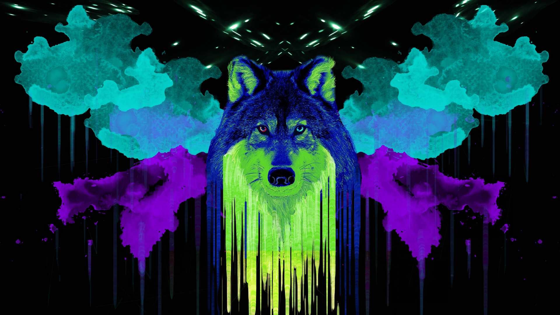 Colorful Wolf Wallpapers - Wallpaper Cave