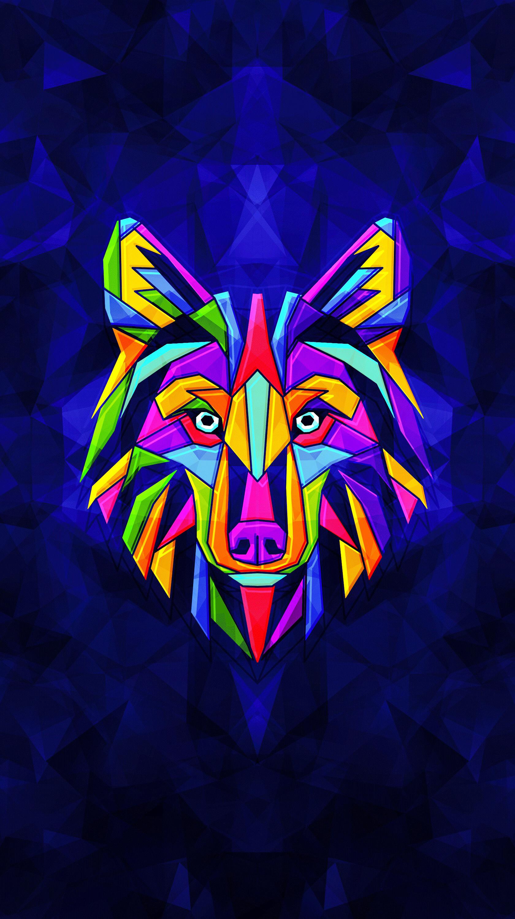 Colorful Wolf Wallpapers - Wallpaper Cave