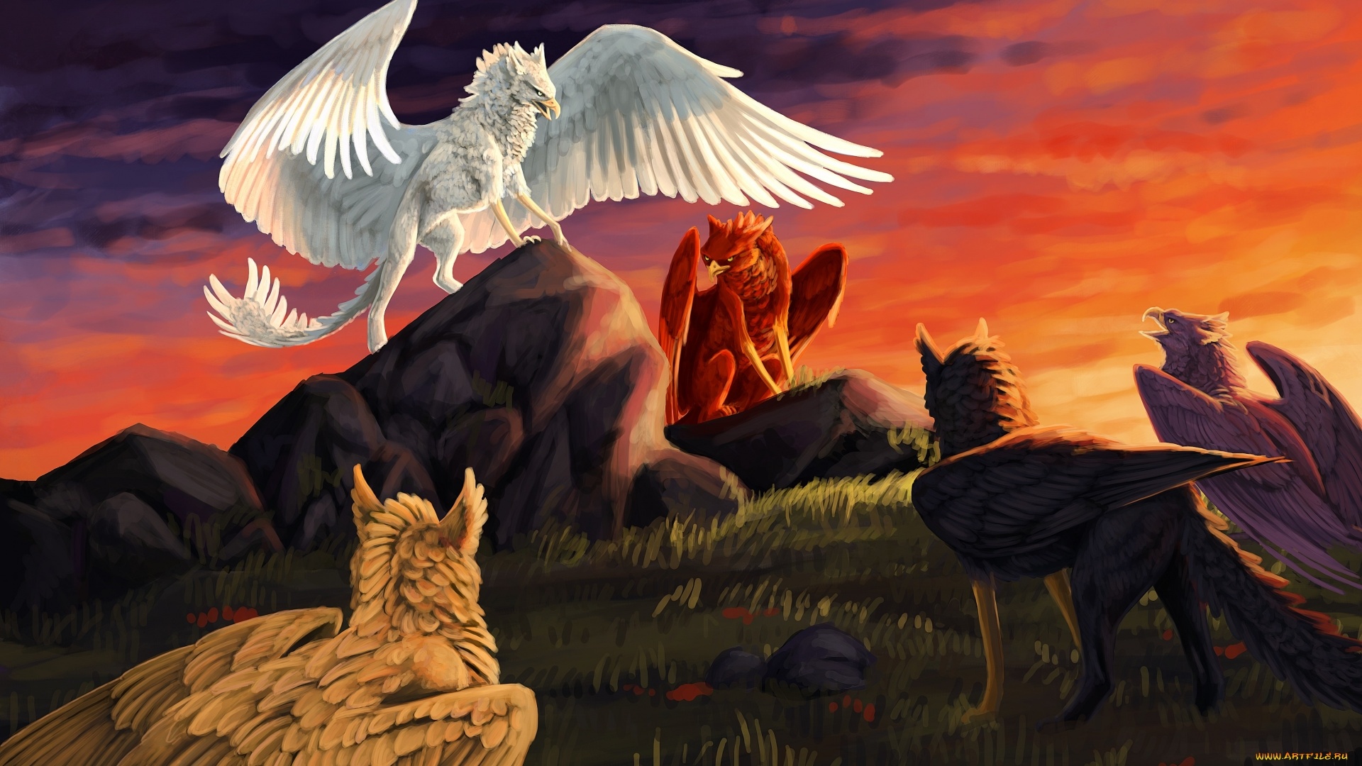 Red Mythical Creatures Wallpapers - Wallpaper Cave