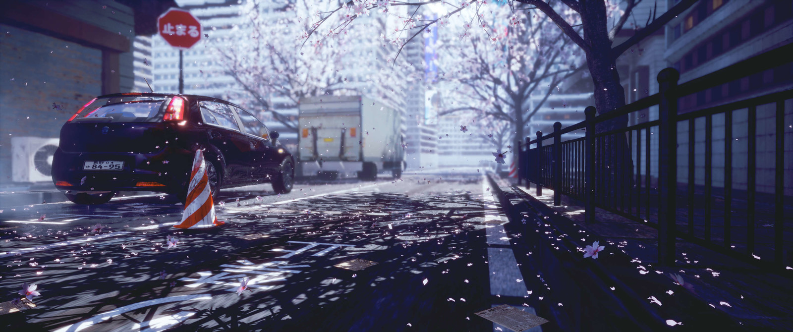Sakura Street Wallpapers - Wallpaper Cave