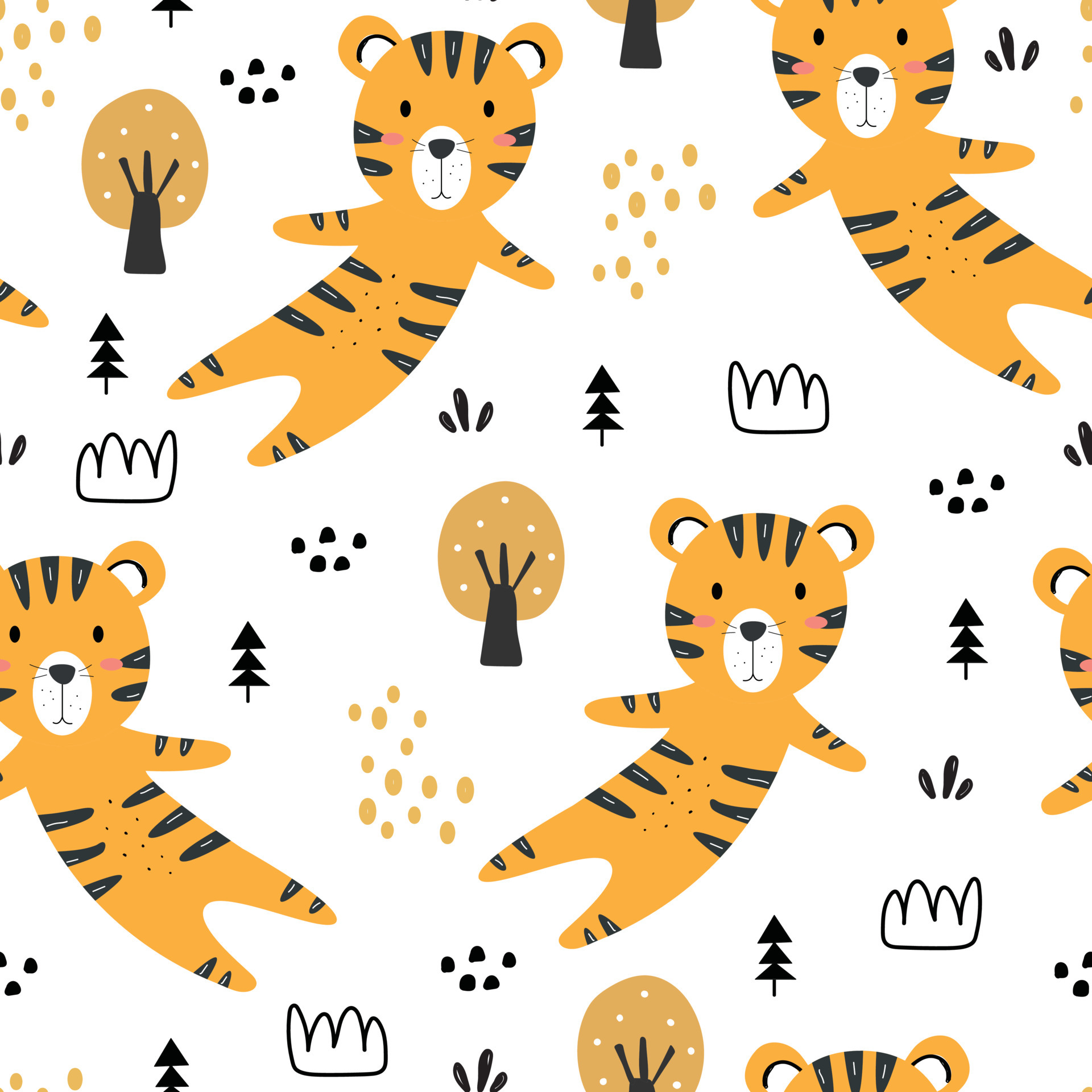 Tiger Pattern Wallpapers - Wallpaper Cave