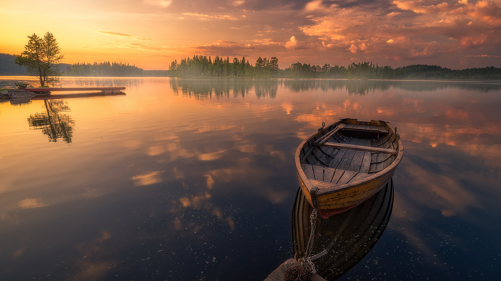 Sunset At The Lake Wallpapers - Wallpaper Cave