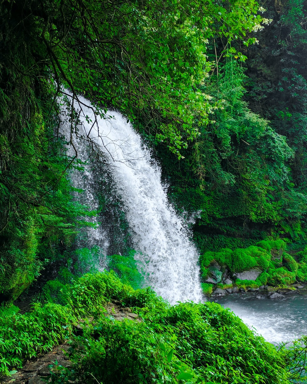 Green Waterfall Wallpapers - Wallpaper Cave
