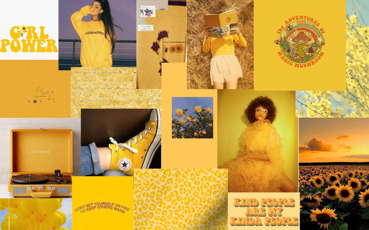 Yellow Collage Laptop Wallpapers - Wallpaper Cave