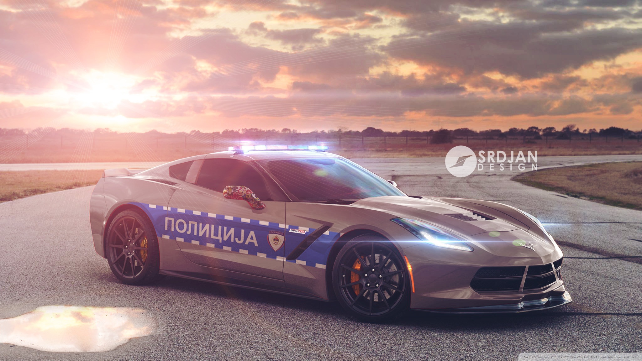 Police Corvette Wallpapers - Wallpaper Cave
