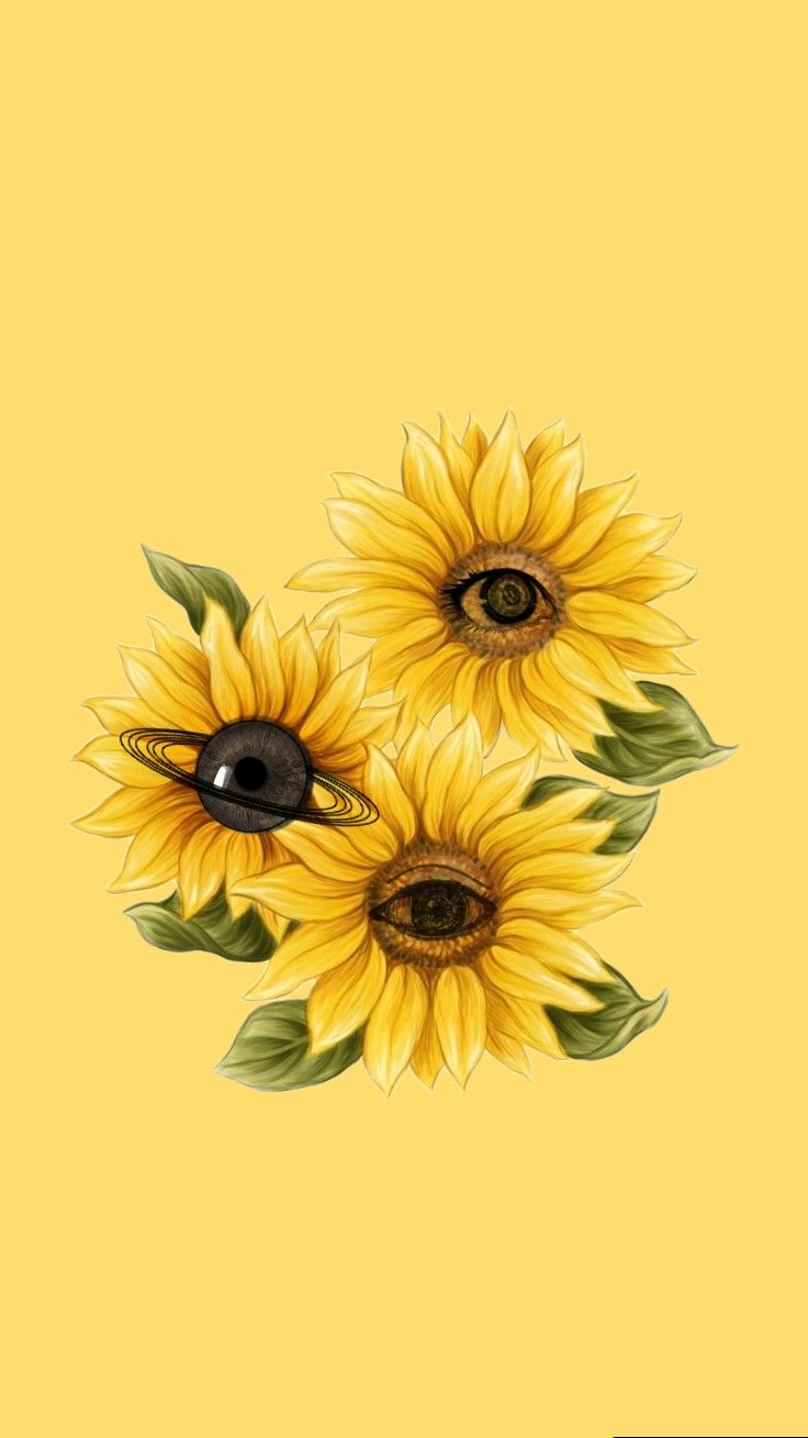 Sunflower Art Wallpapers - Wallpaper Cave