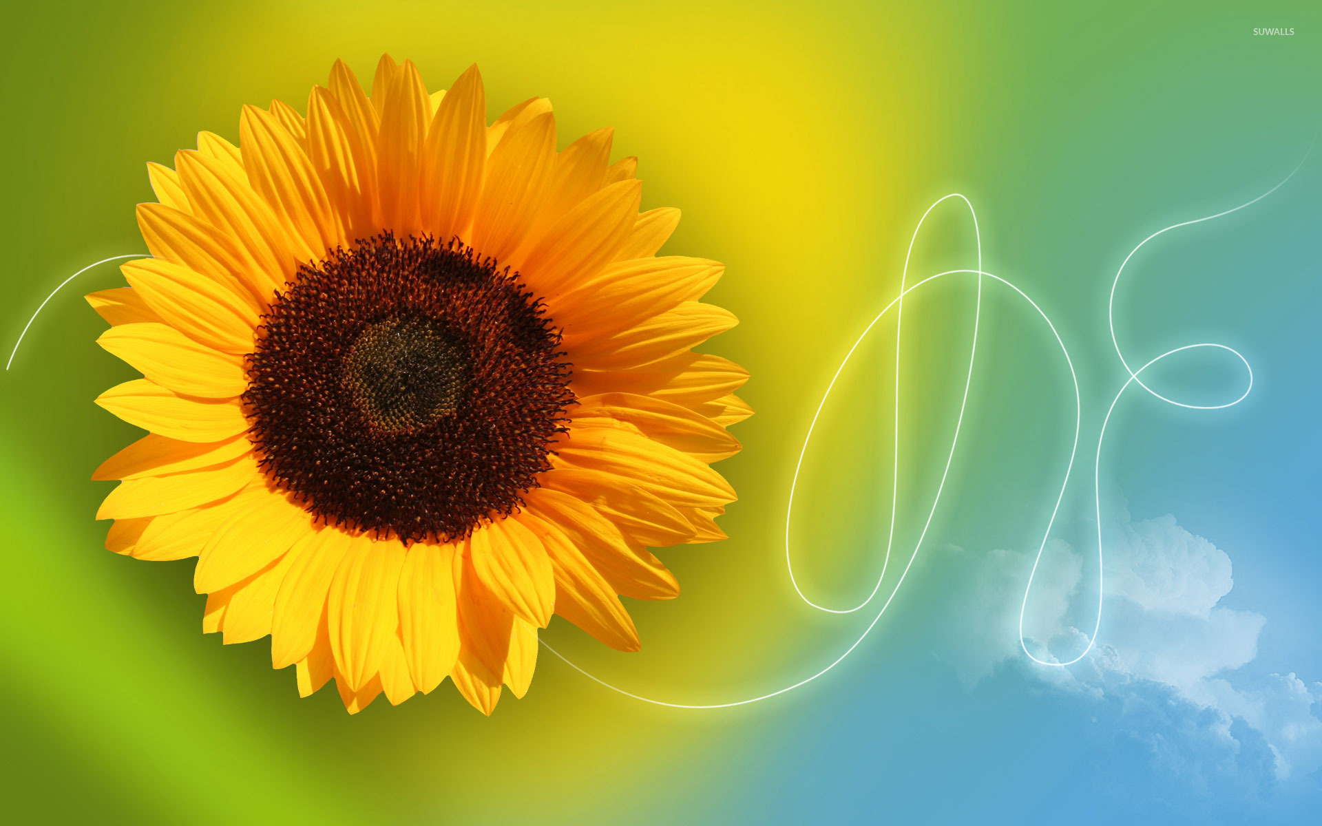 Sunflower Art Wallpapers - Wallpaper Cave