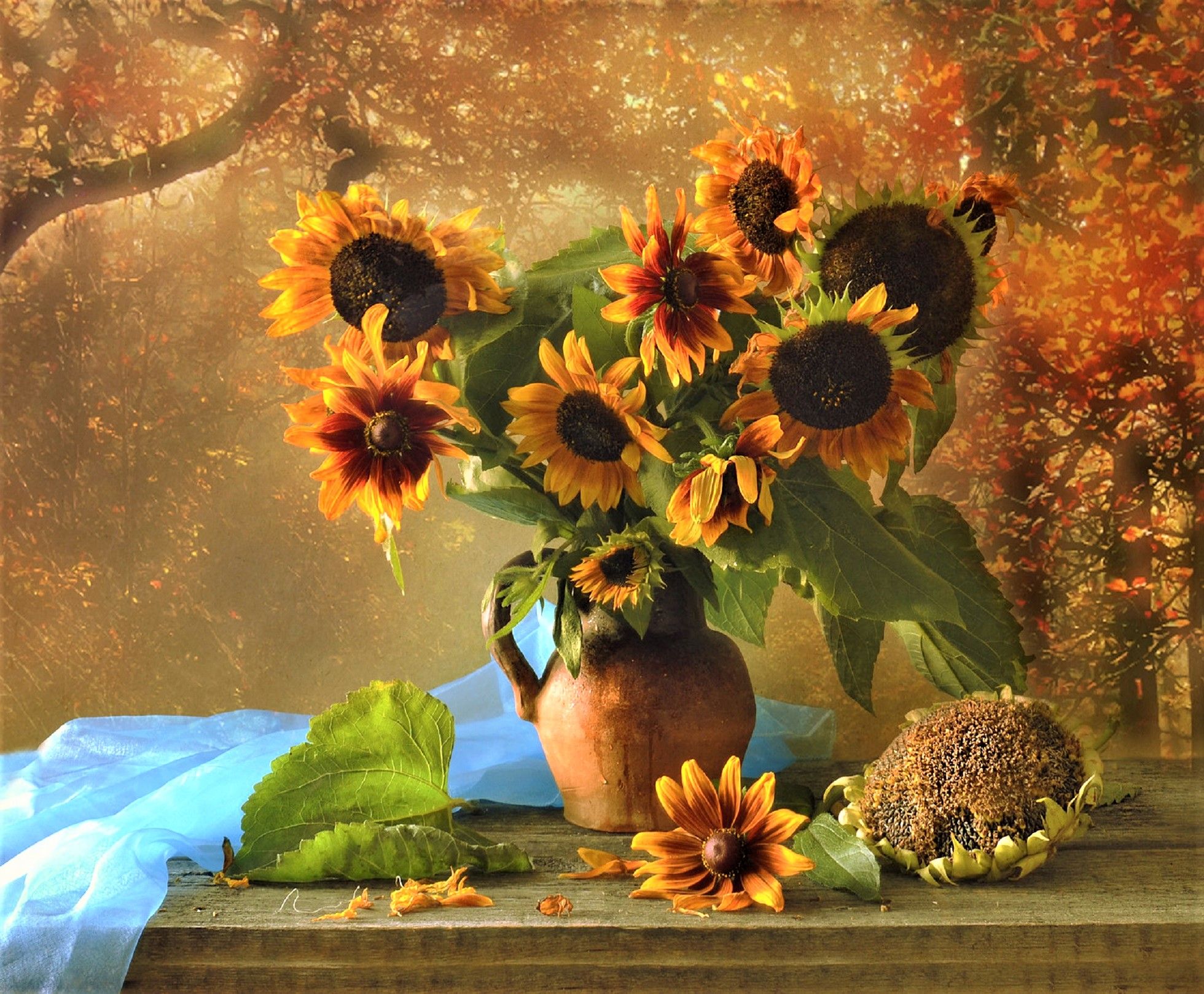 Sunflower Art Wallpapers - Wallpaper Cave