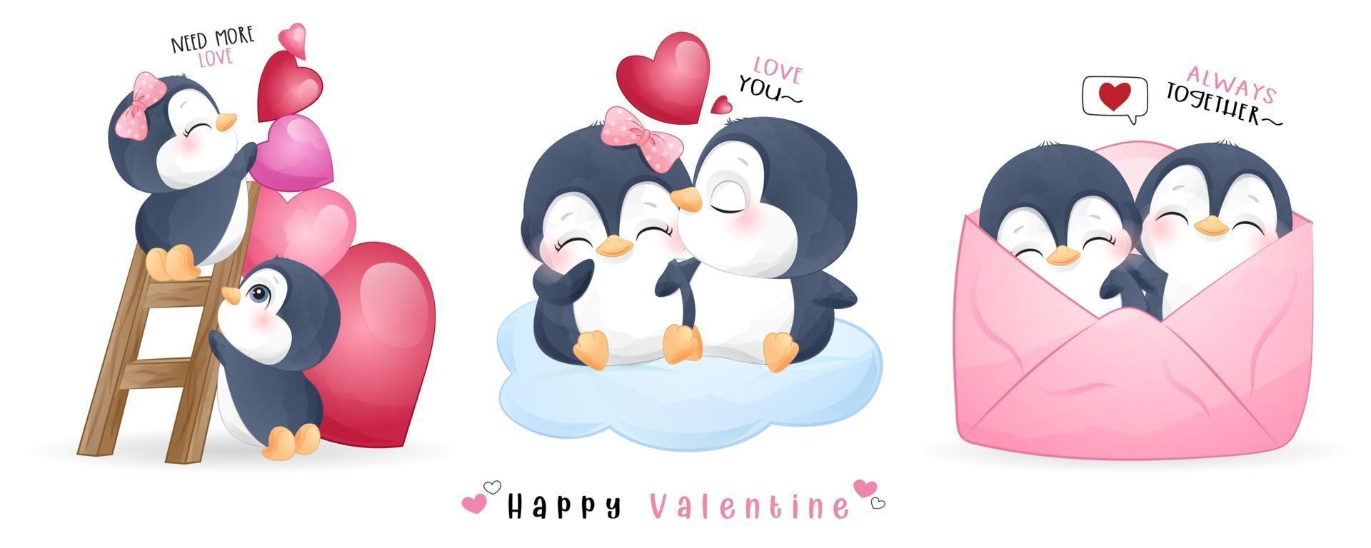 Valentine Penguins Wallpapers - Wallpaper Cave