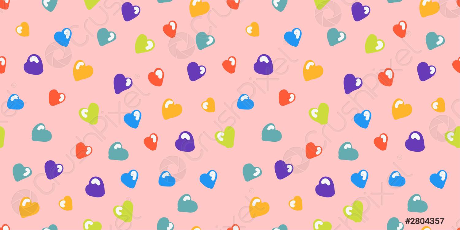 Rainbow Valentines Heart Wallpapers - Wallpaper Cave