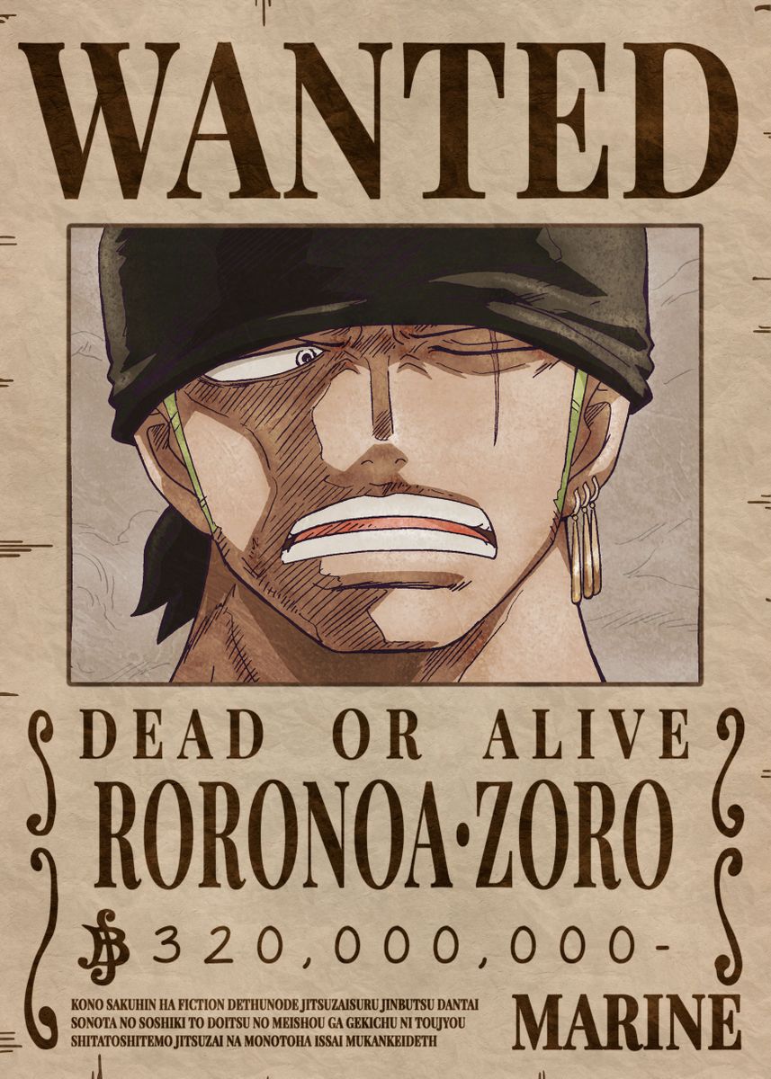 Wanted Zoro Wallpapers - Wallpaper Cave