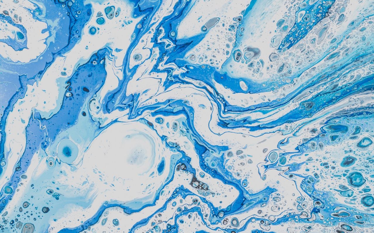 Abstract Liquid Light Blue And White Wallpapers - Wallpaper Cave