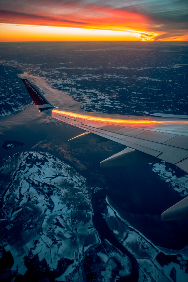 Airplane Sunset Wallpapers - Wallpaper Cave