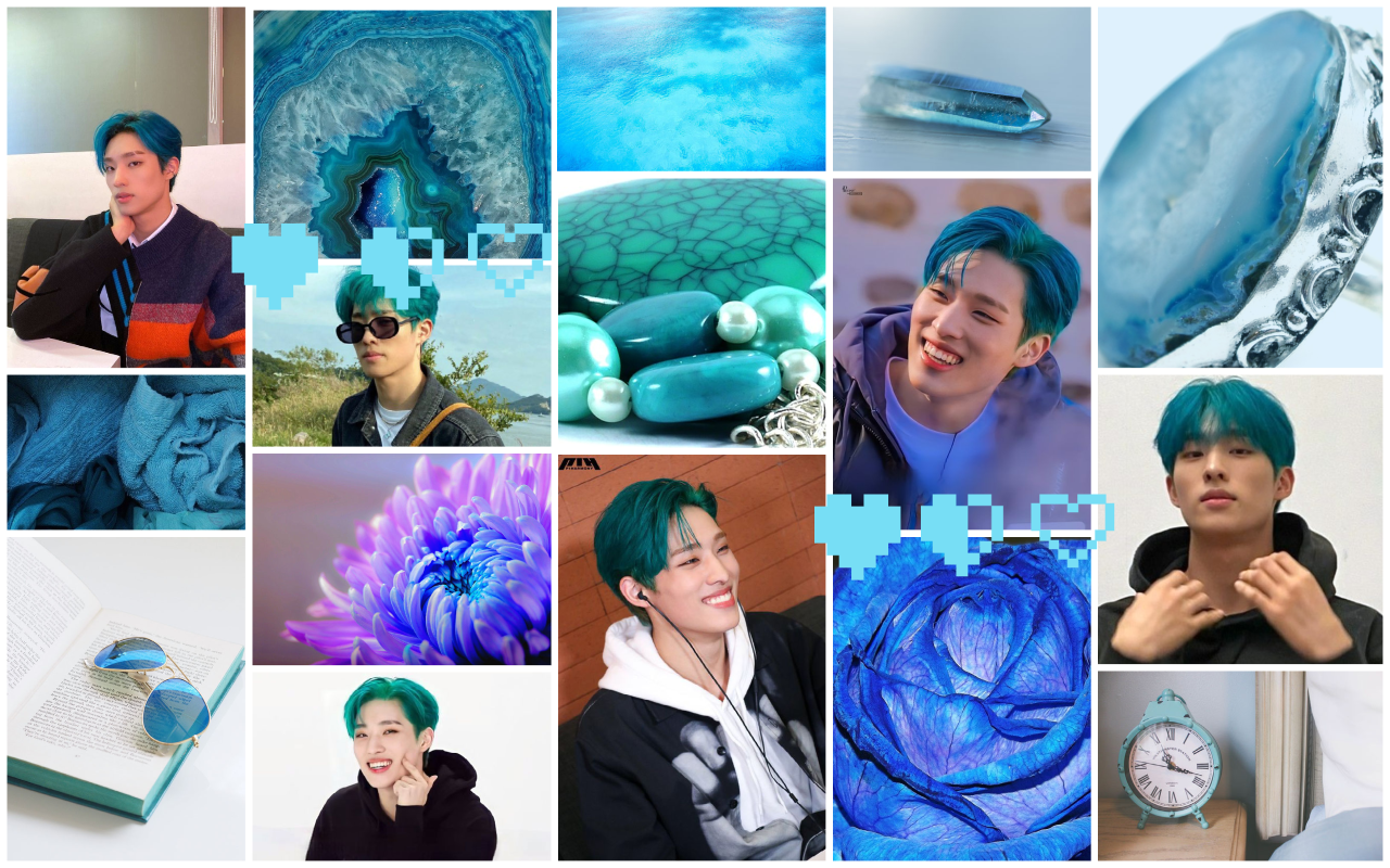 Collage Blue Computer Wallpapers - Wallpaper Cave