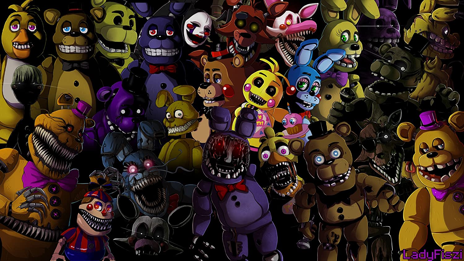 FNAF Collage Wallpapers - Wallpaper Cave