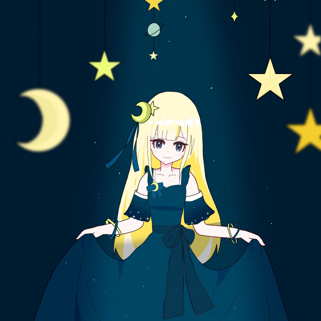 Moon Cartoon Wallpapers - Wallpaper Cave