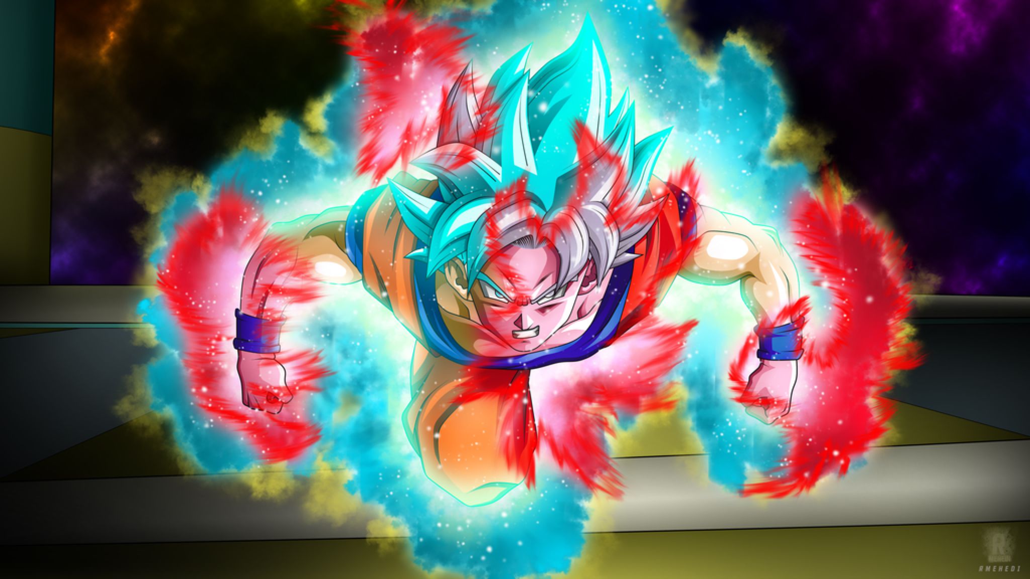 Goku SSJ Blue Kaioken Wallpapers - Wallpaper Cave