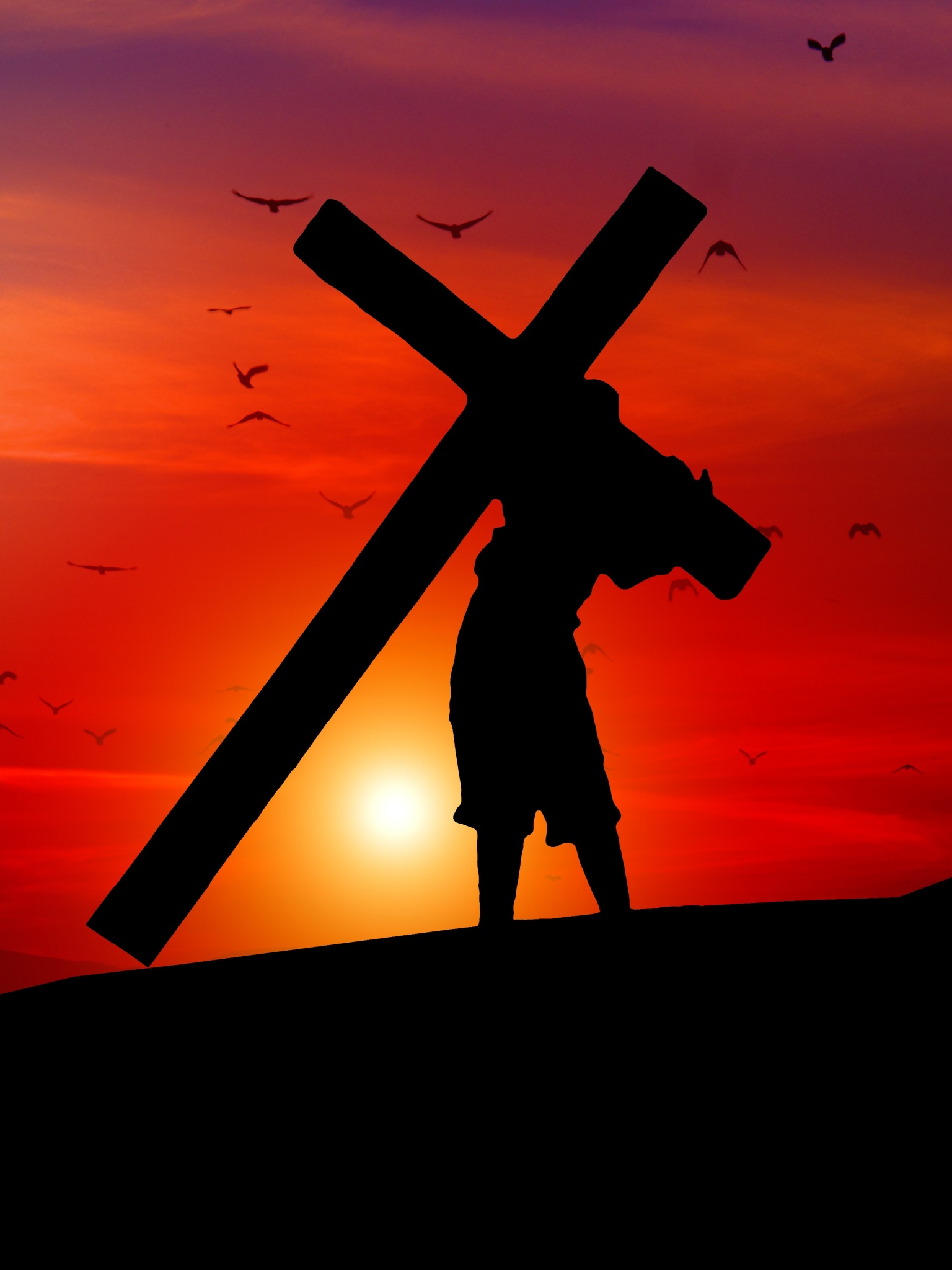 Jesus With Cross Wallpapers - Wallpaper Cave