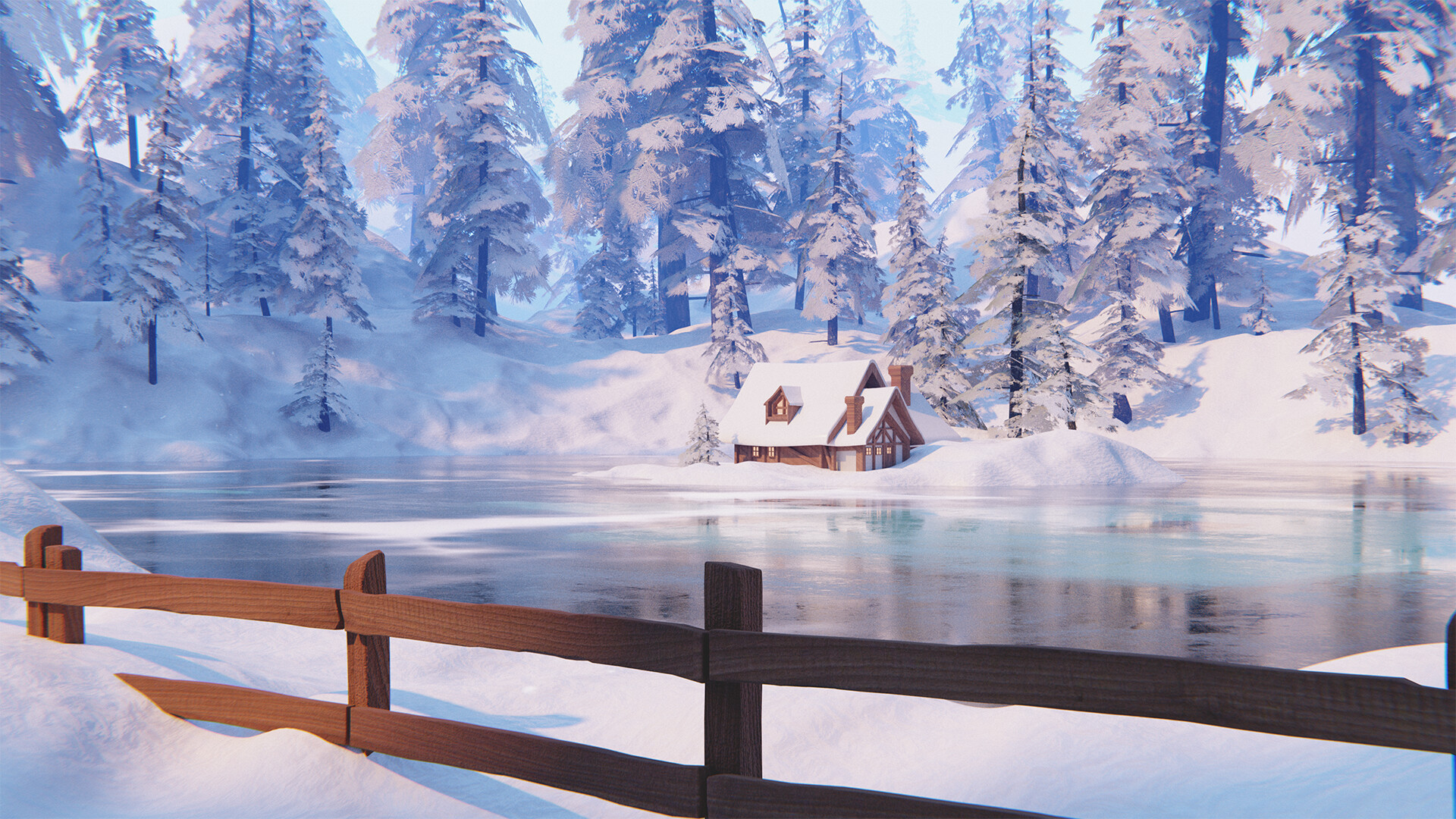 Lake House Winter Wallpapers - Wallpaper Cave