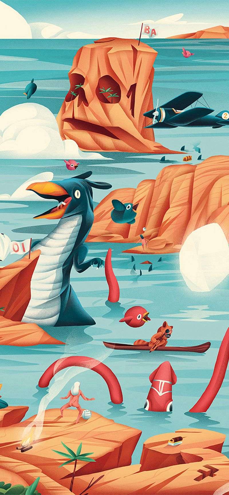 iPhone Illustration Wallpapers - Wallpaper Cave