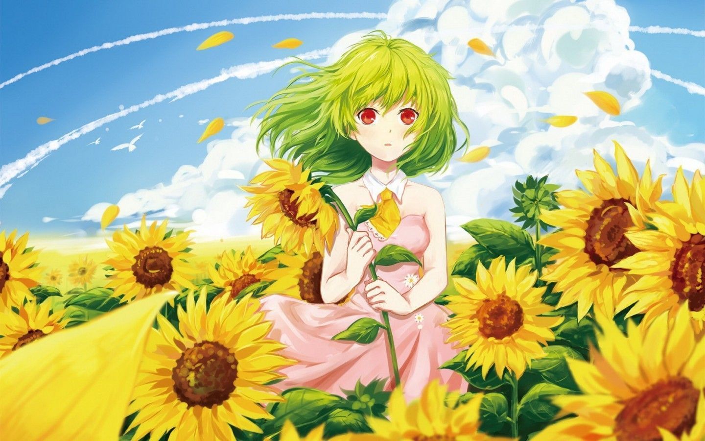Anime Sunflowers Wallpapers - Wallpaper Cave