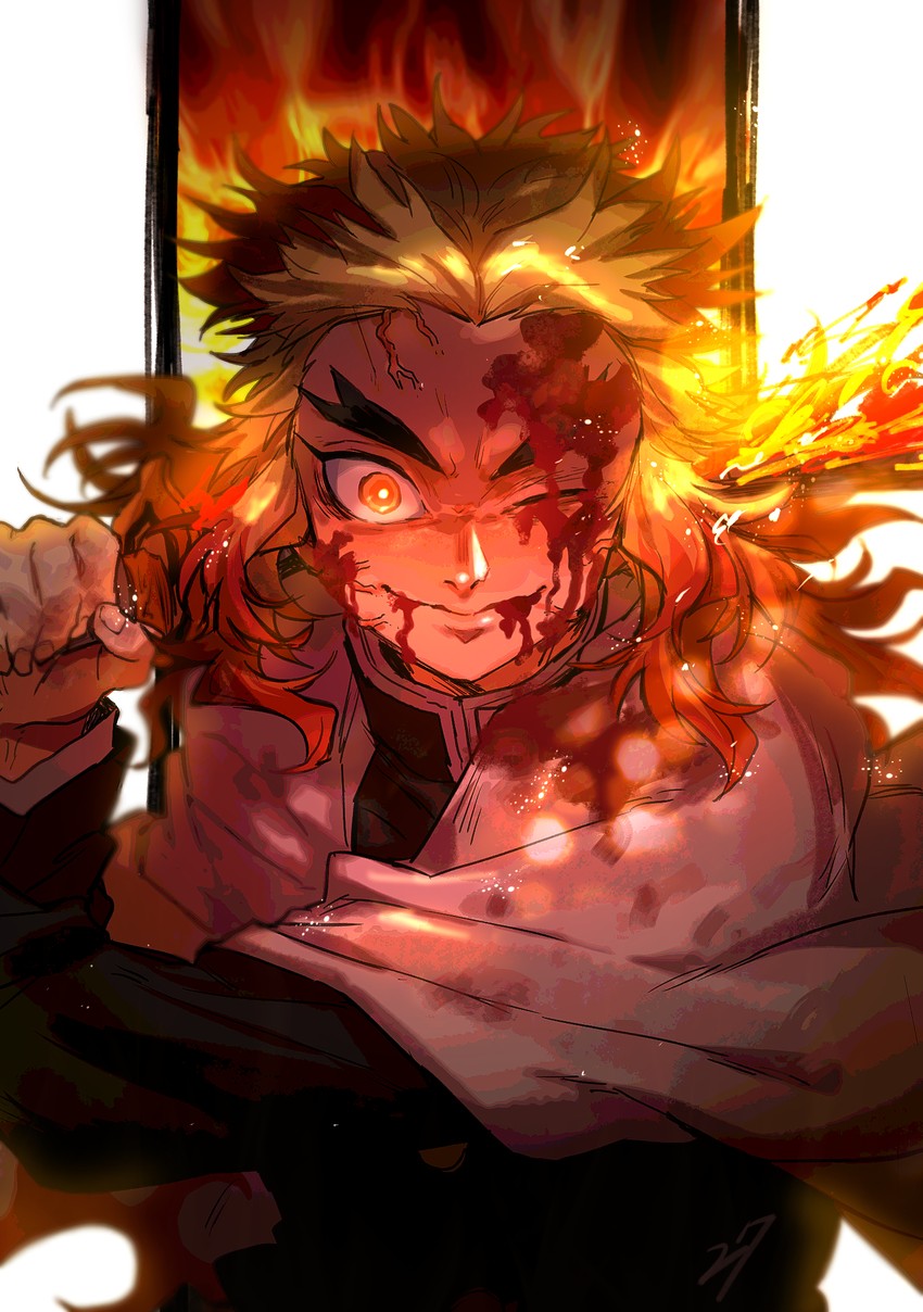 Rengoku Bleeding Wallpapers - Wallpaper Cave