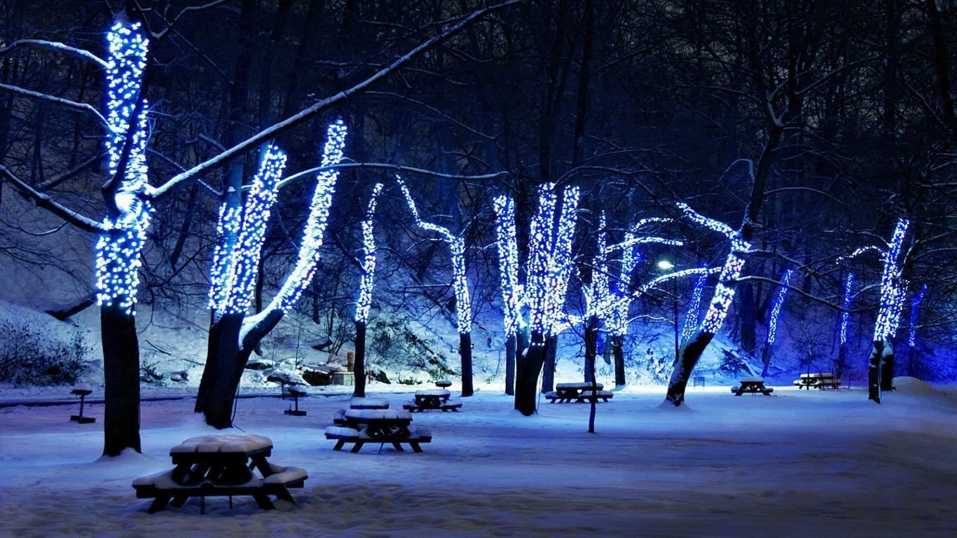 Winter Night Lights Wallpapers - Wallpaper Cave