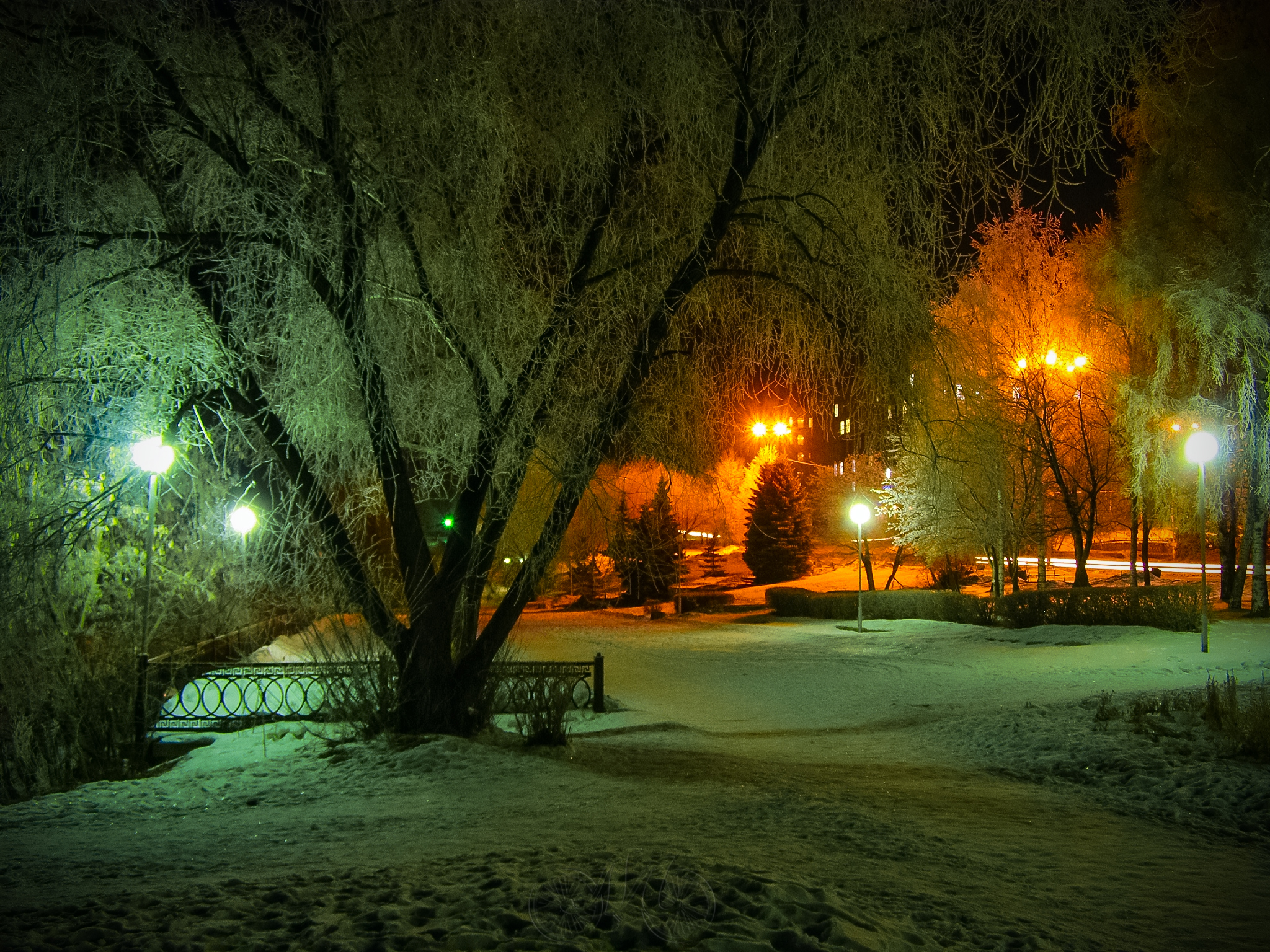 Winter Night Lights Wallpapers - Wallpaper Cave