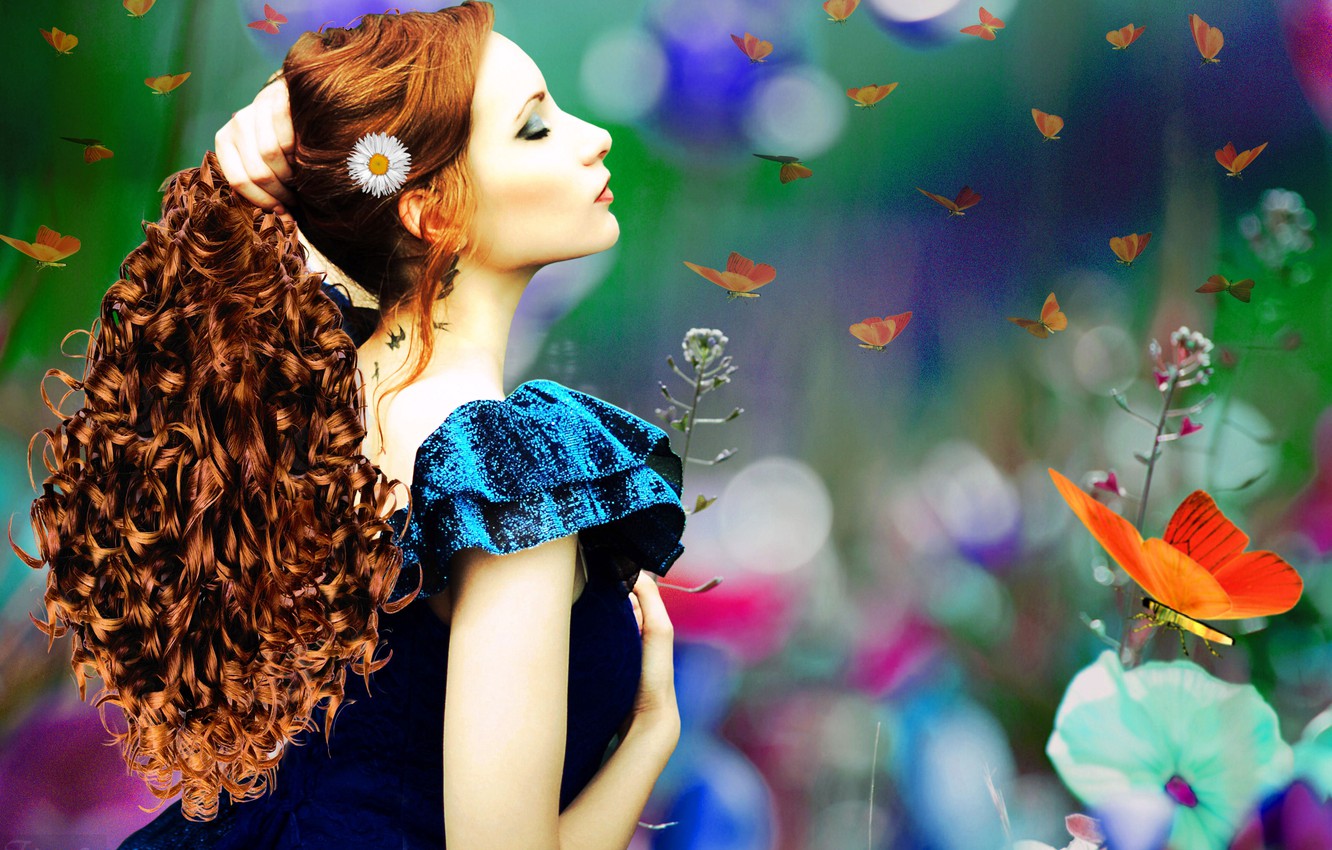 Butterfly Floral Women Wallpapers - Wallpaper Cave