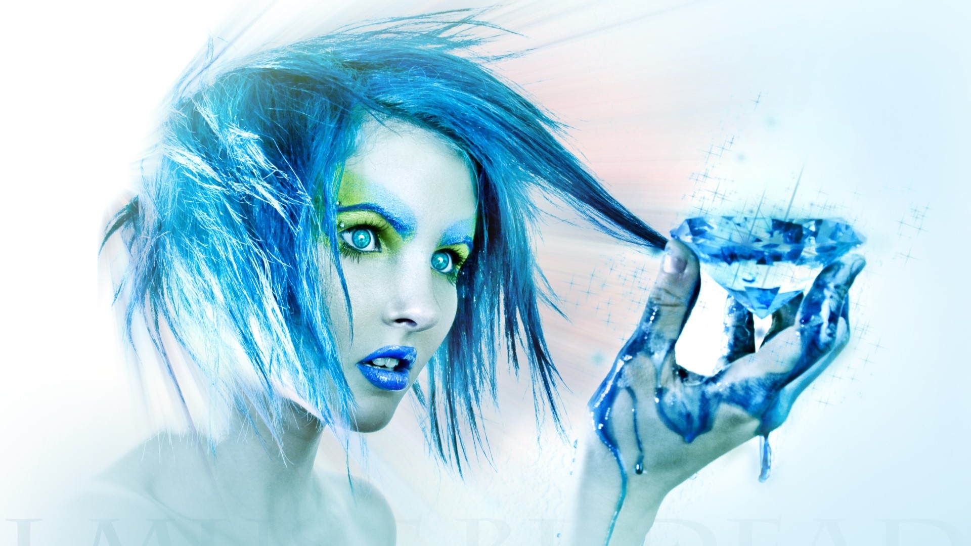 Blue Women Art Wallpapers - Wallpaper Cave