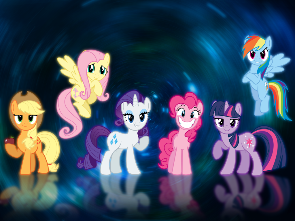 Mlp Mane 6 Wallpaper Hd Little Pony: Friendship Is Magic Mane 6