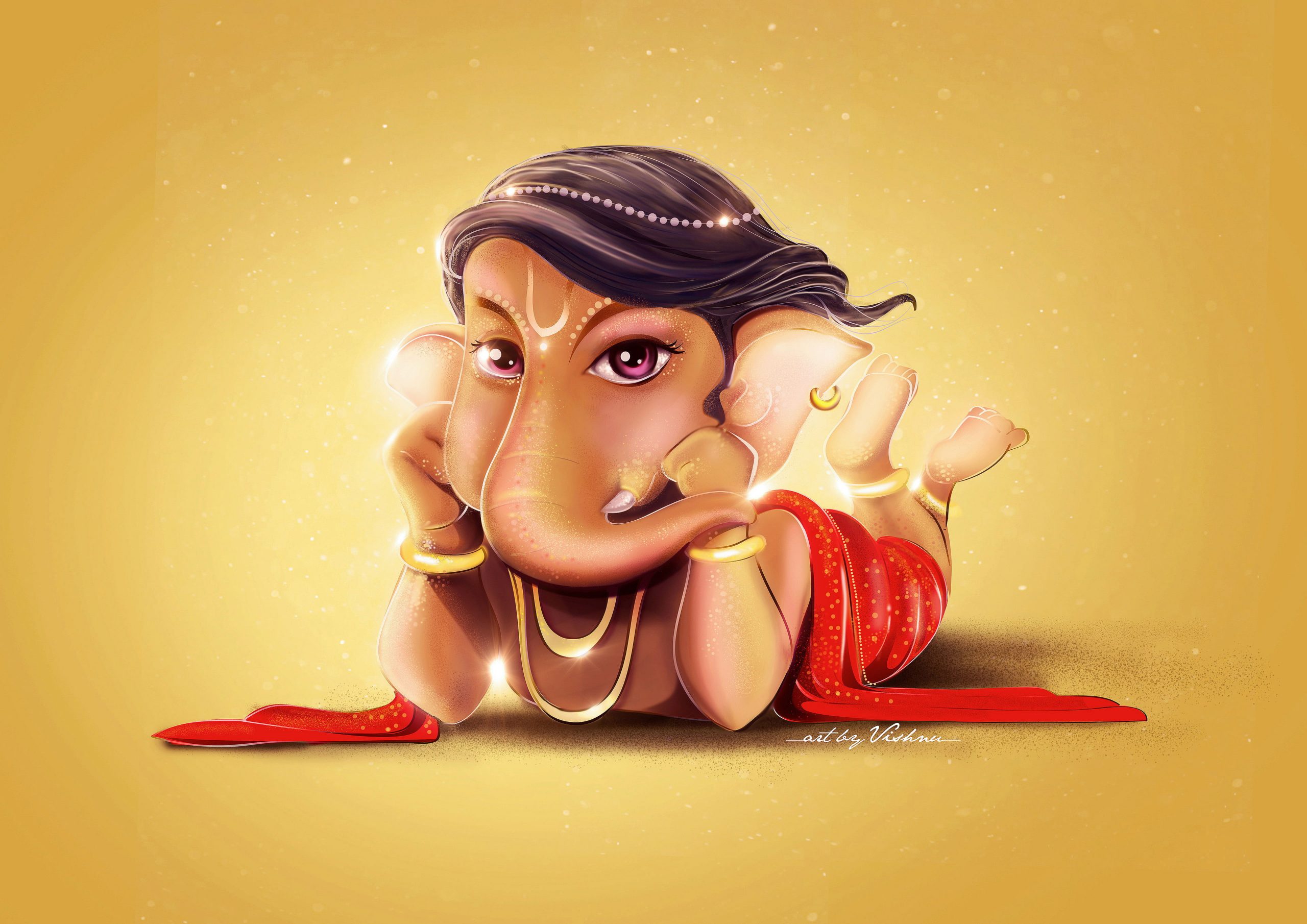 Cartoon Ganesh Wallpapers - Wallpaper Cave