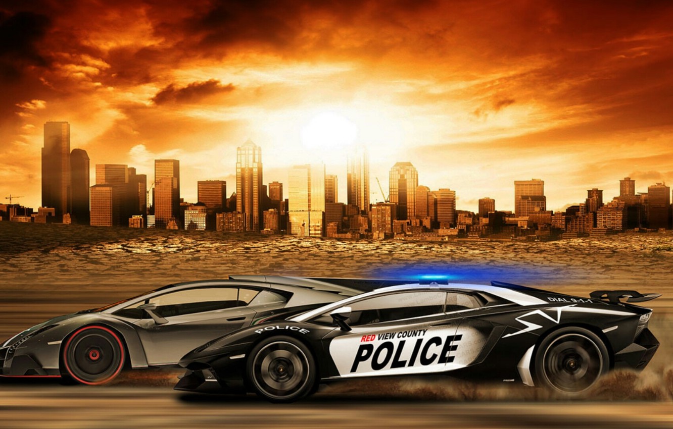 Police Lambo Wallpapers - Wallpaper Cave