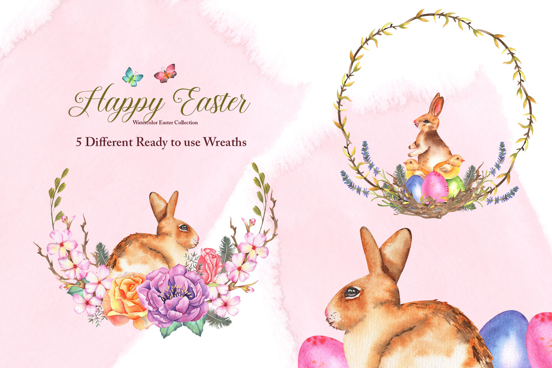 Easter Watercolors Wallpapers - Wallpaper Cave