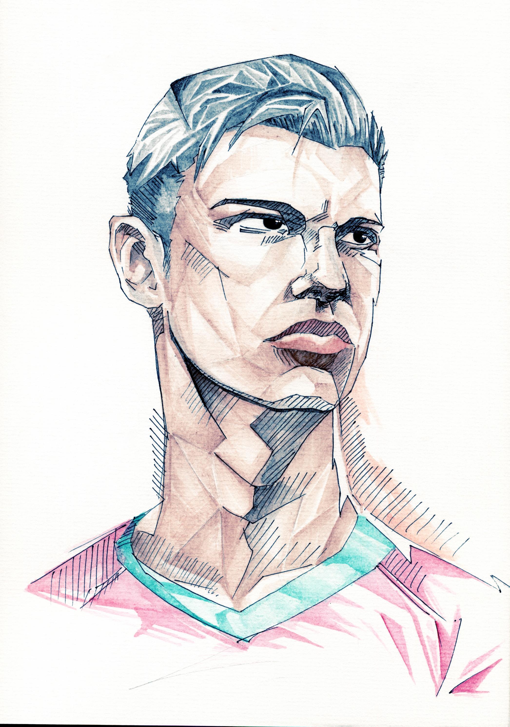 Ronaldo Sketch Wallpapers - Wallpaper Cave