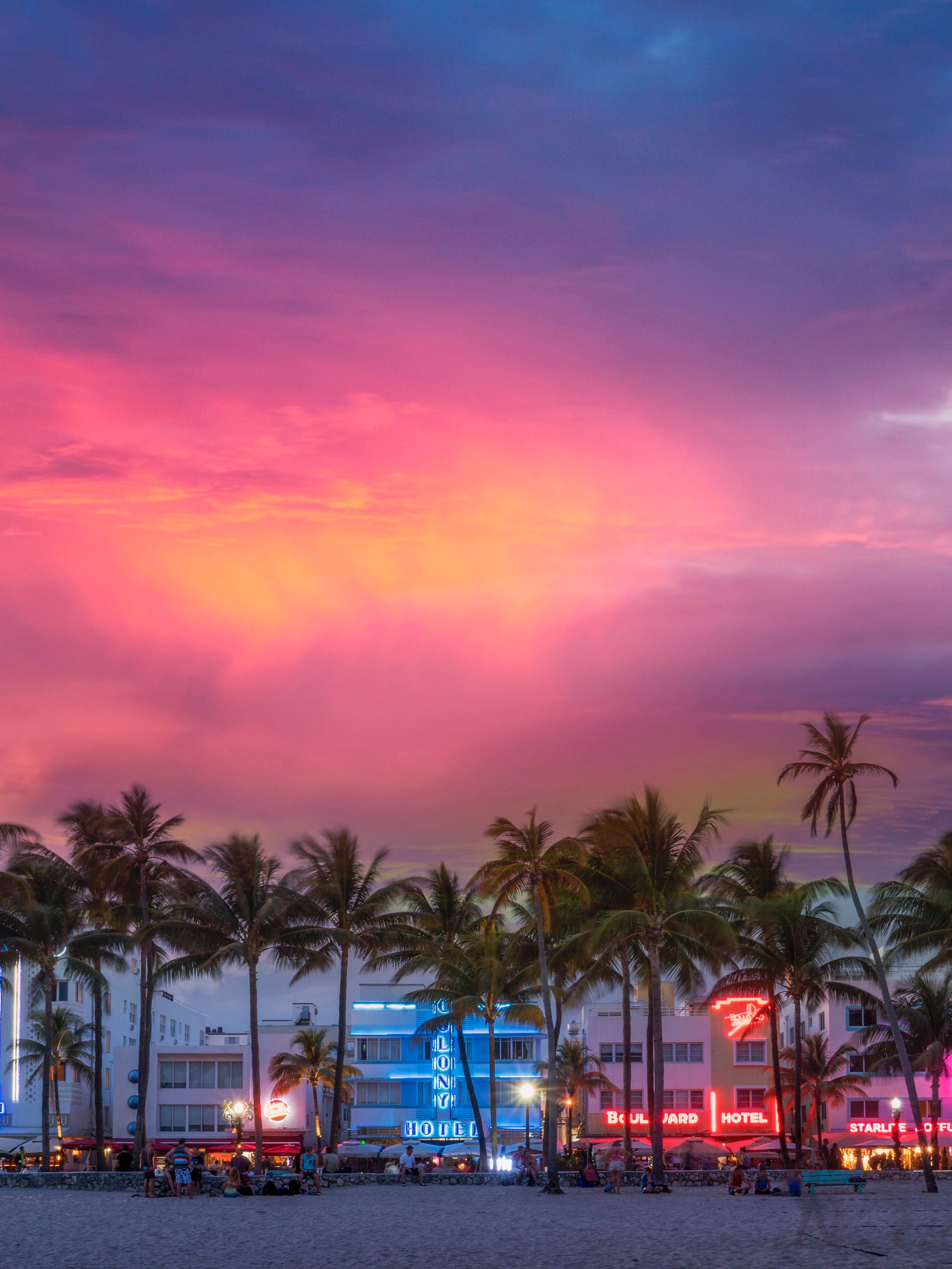 Miami Sunset Wallpapers - Wallpaper Cave