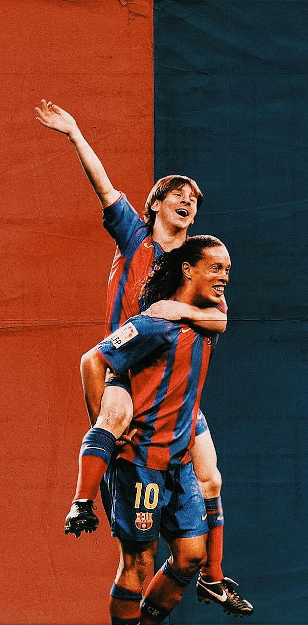 Ronaldinho And Messi Wallpaper